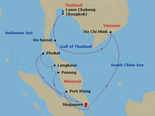 Cruises to Singapore from Laem-Chabang-Port-Of-Laem-Chabang in 2024 ...