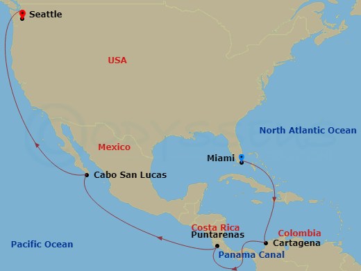 Cruises From Miami To Seattle | CruiseBooking.com