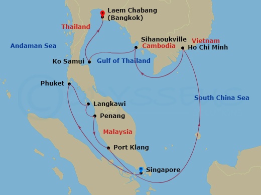 Cruises From Port Klang To Laem Chabang Port Of Laem Chabang ...
